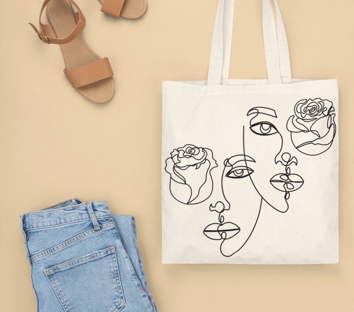 Abstract One Line Faces SVG/ Rose Face SVG PNG/ Head of - Etsy