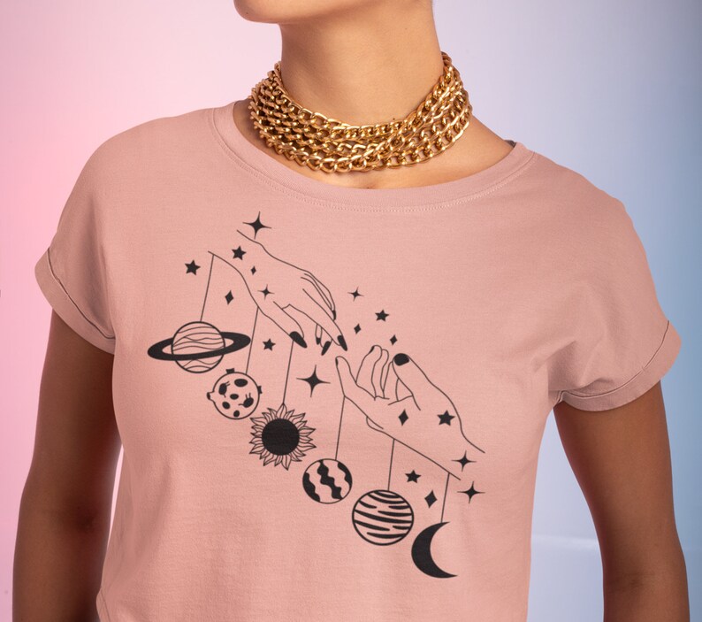 Hand With Planets Svg/hand in Space Svg/universe Space | Etsy