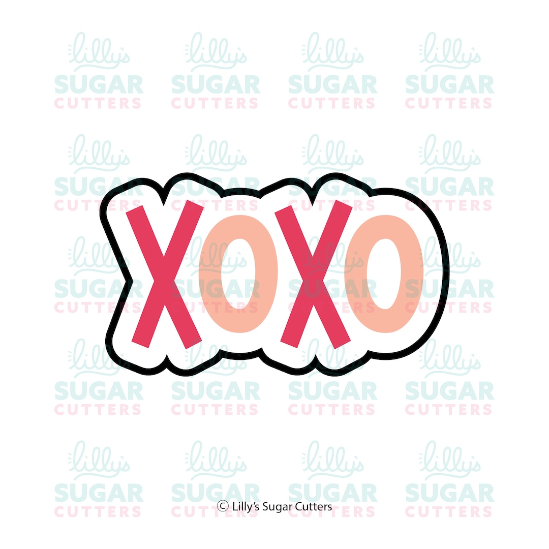 XOXO Plaque Cookie Cutter - Etsy