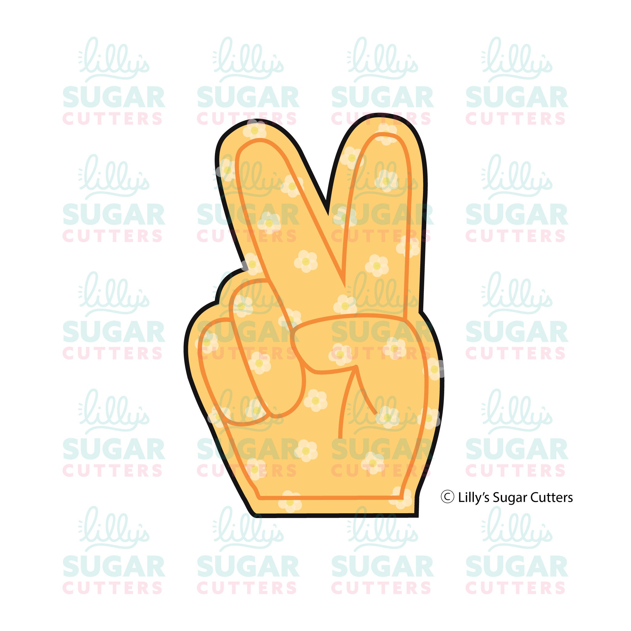 Peace Hand Cookie Cutter - Etsy