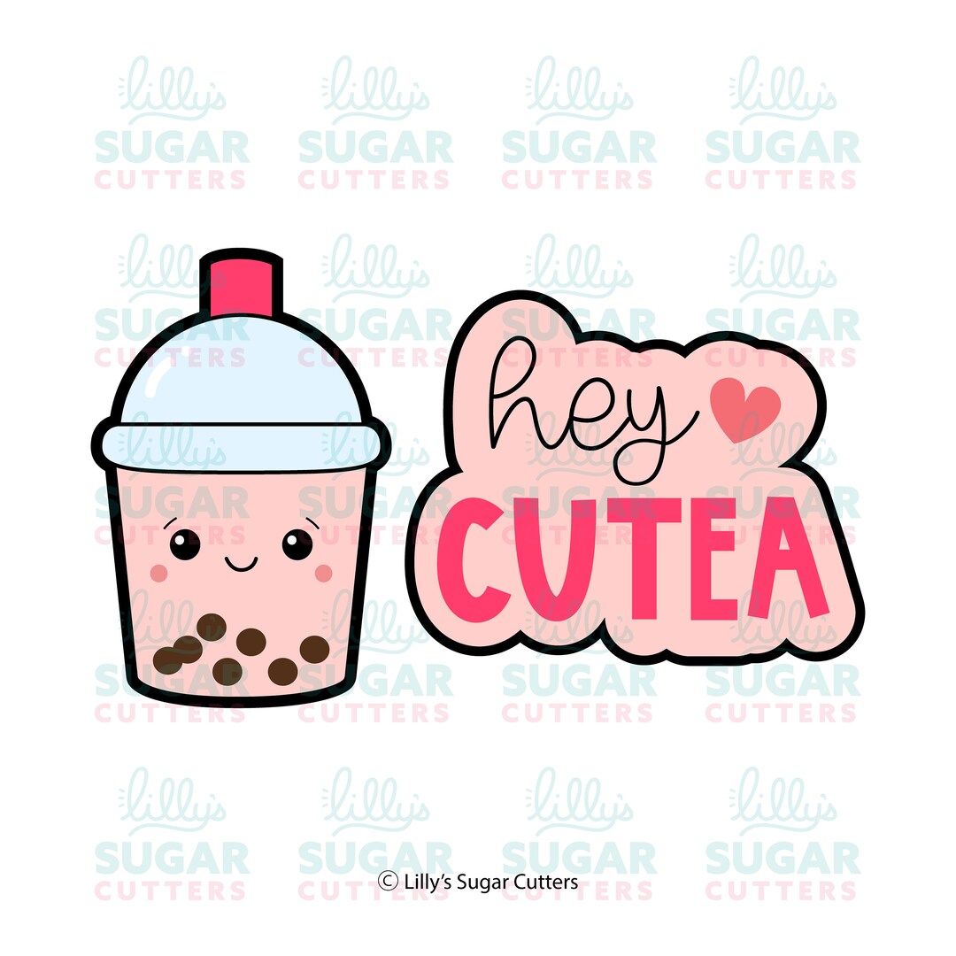 Hey Cutea Boba Tea Cookie Cutter Set - Etsy