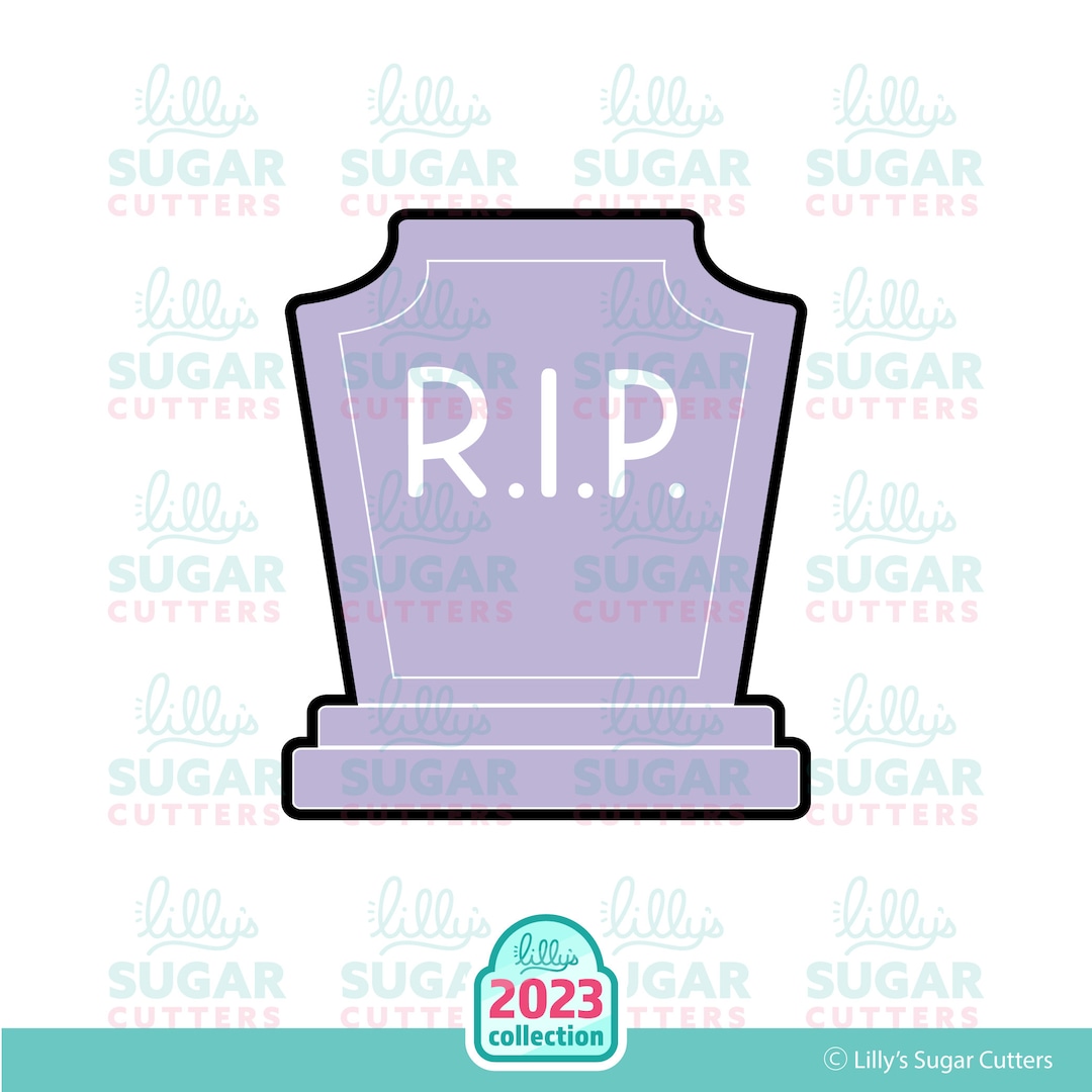 R.I.P. Grave Tomb Cookie Cutter - Etsy