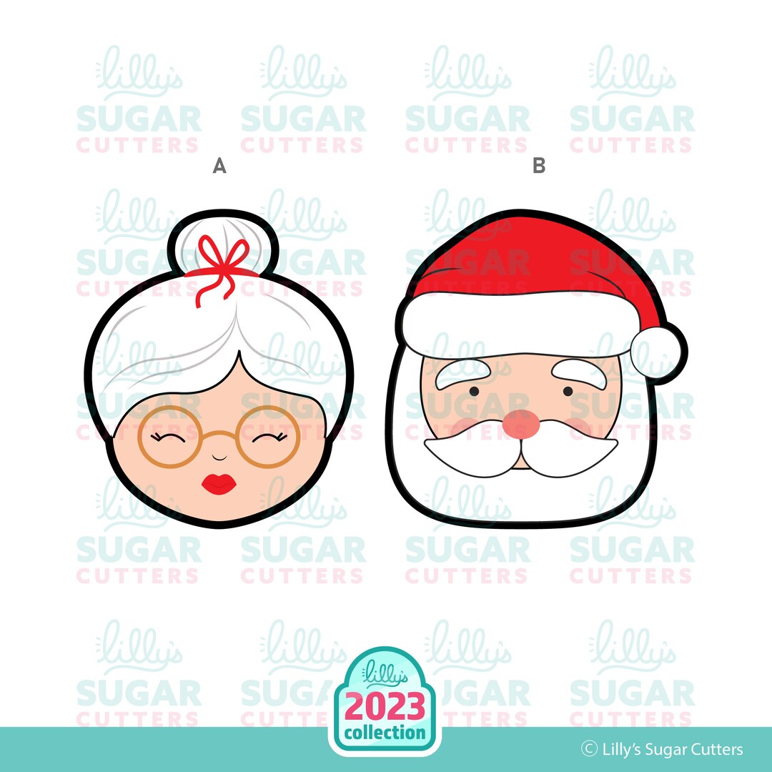 Mr. and Mrs. Clause Cookie Cutters - Etsy
