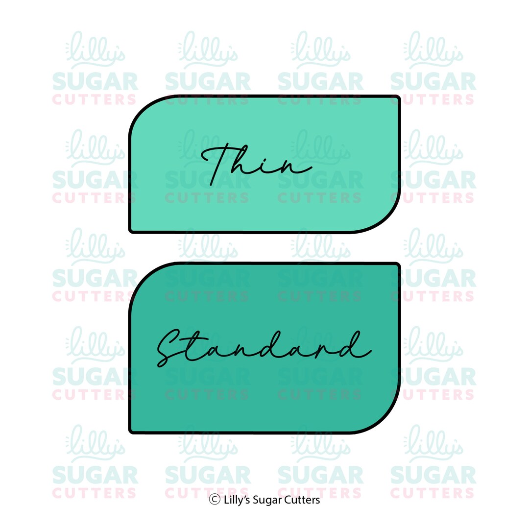 Rounded Rectangle Cookie Cutters - Etsy