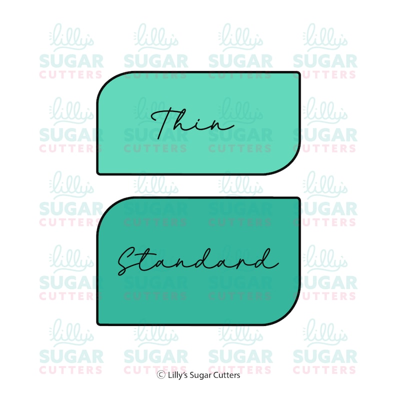 Rounded Rectangle Cookie Cutters - Etsy