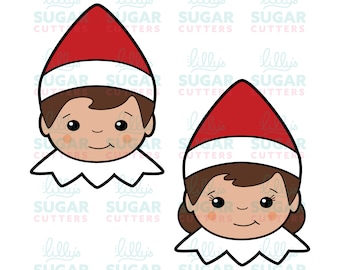 Build-an-elf / Girl Elf Cookie Cutters Set of 3 Christmas Cookie Cutter ...
