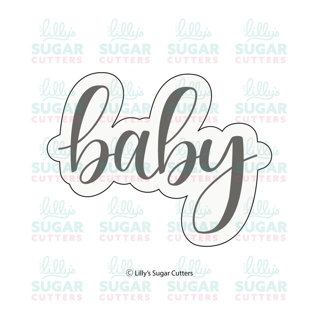Baby Text Cookie Cutter - Etsy