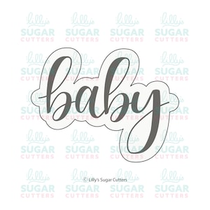 Baby Text Cookie Cutter - Etsy