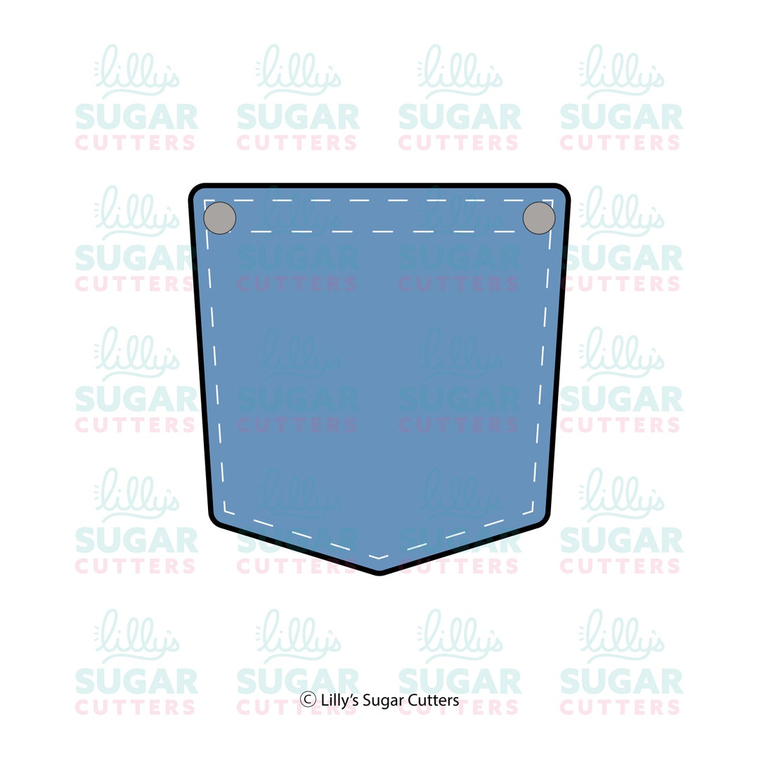 Jeans Pocket Cookie Cutter - Etsy