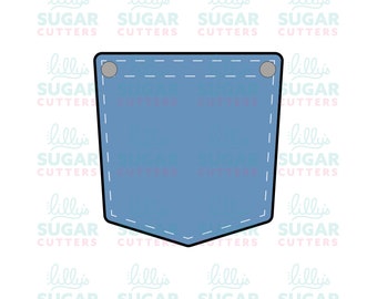 Jean Pocket Cookie Cutter - Etsy