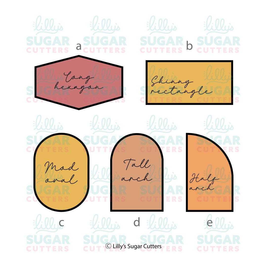 Modern Shapes Cookie Cutters - Etsy