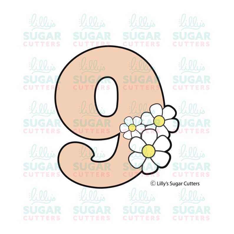 Groovy Number 6-10 Cookie Cutters - Etsy