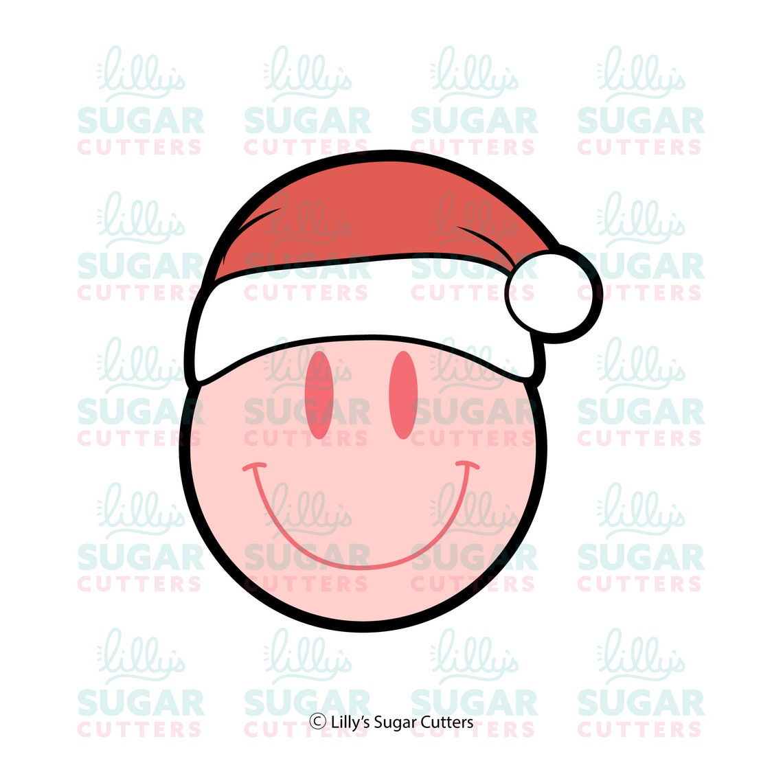 Smiley Santa Hat Cookie Cutter - Etsy
