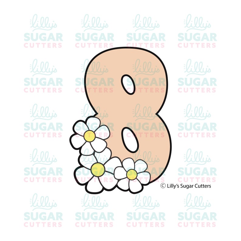Groovy Number 6-10 Cookie Cutters - Etsy
