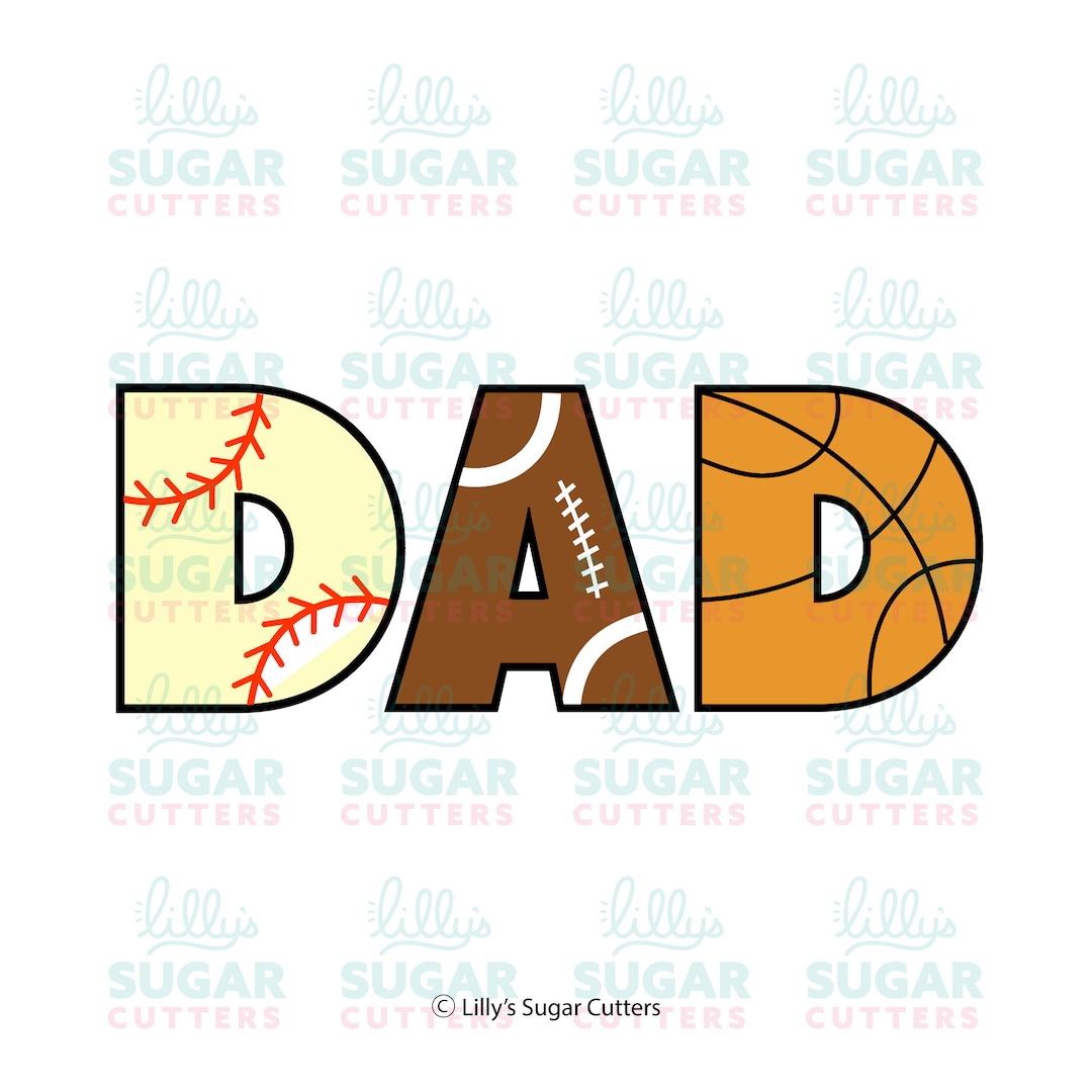 DAD Bold Letters Cookie Cutter Set - Etsy