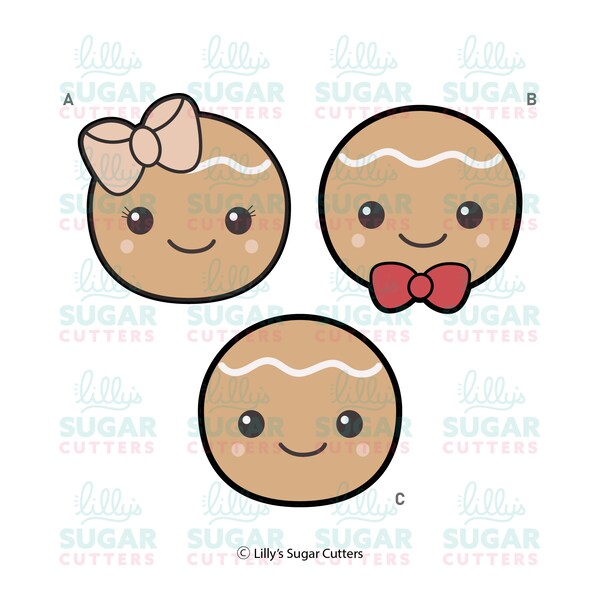 Gingerbread Faces - Etsy