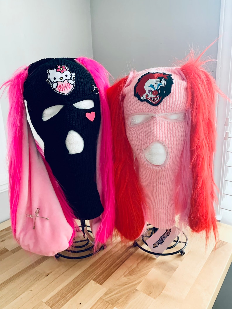 Custom Goth Punk Alt Bunny Ski Mask | Etsy