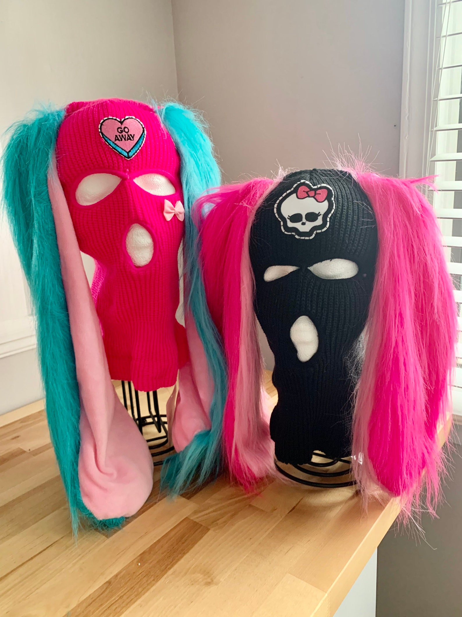 Custom Goth Punk Alt Bunny Ski Mask | Etsy