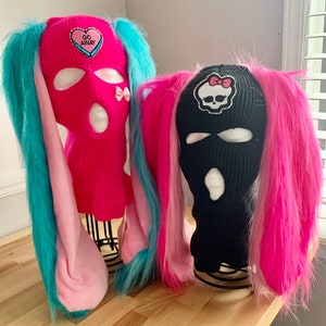 Custom Goth Punk Alt Bunny Ski Mask - Etsy
