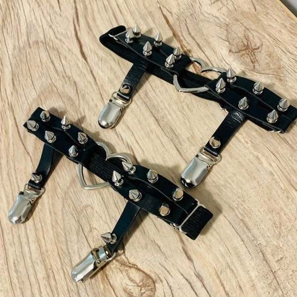 Leather Garter - Etsy