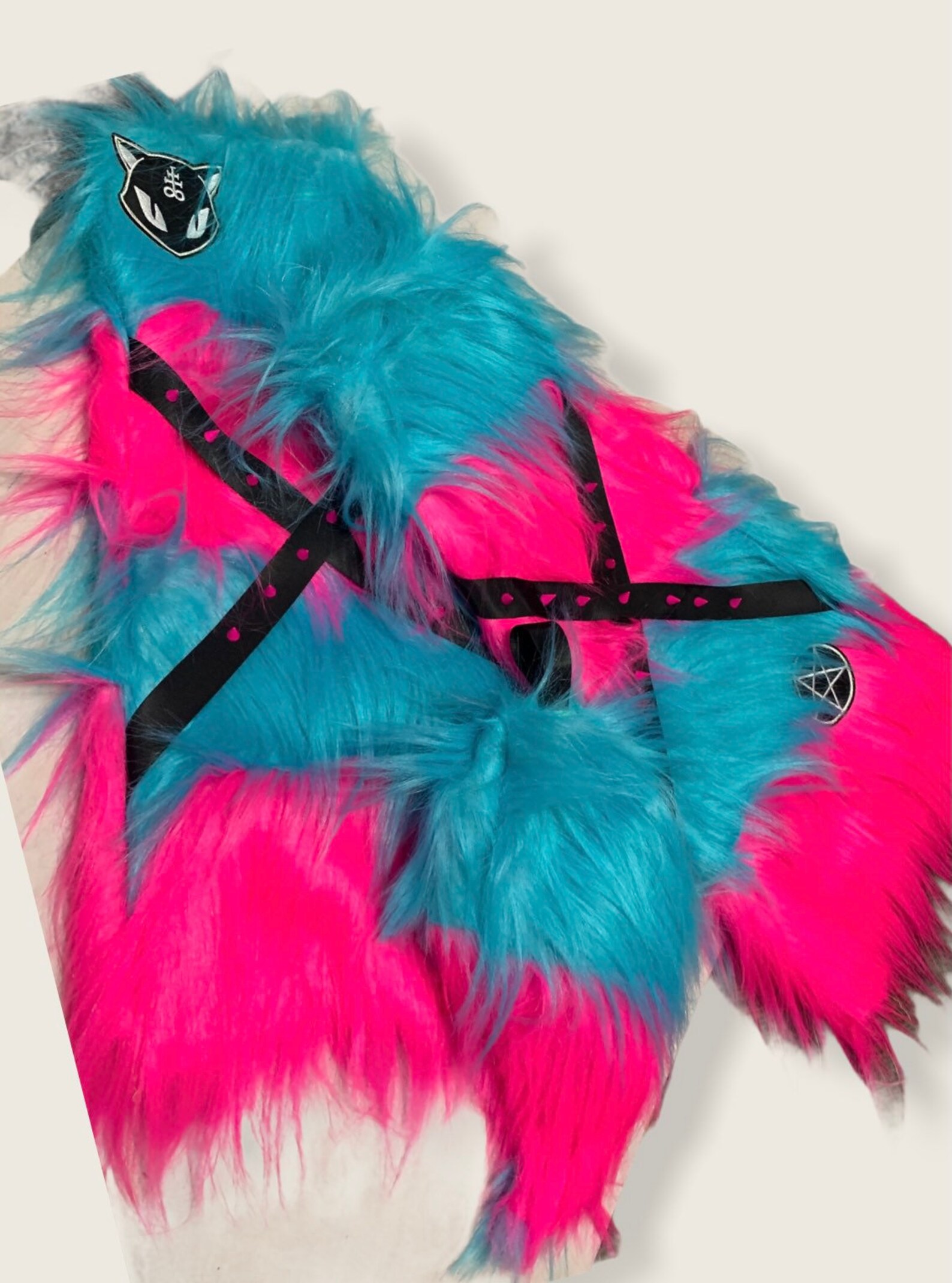 New Cotton Candy Leg Warmers Fox Tail - Etsy