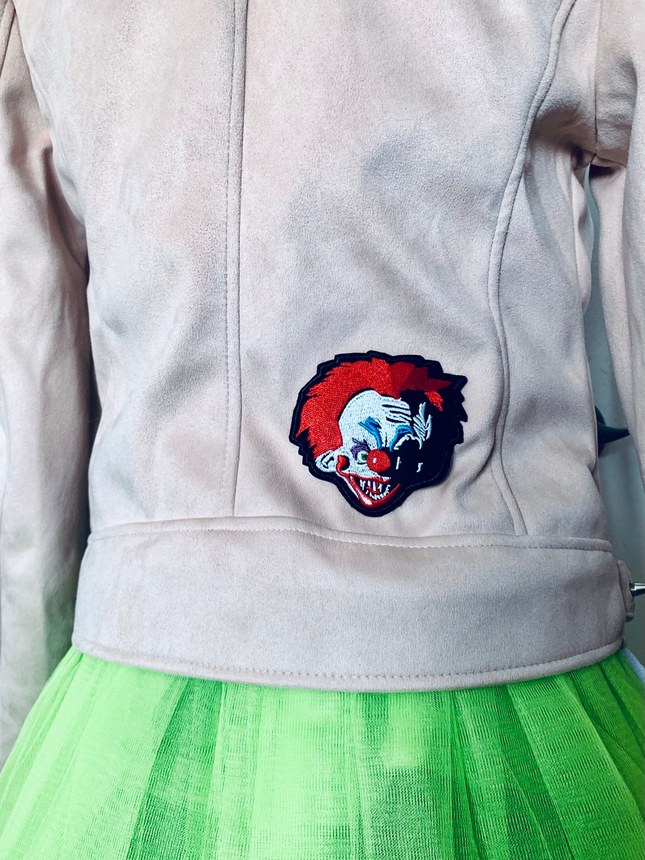 Soft Pink Suede Spike Clown Punk Moto Jacket | Etsy