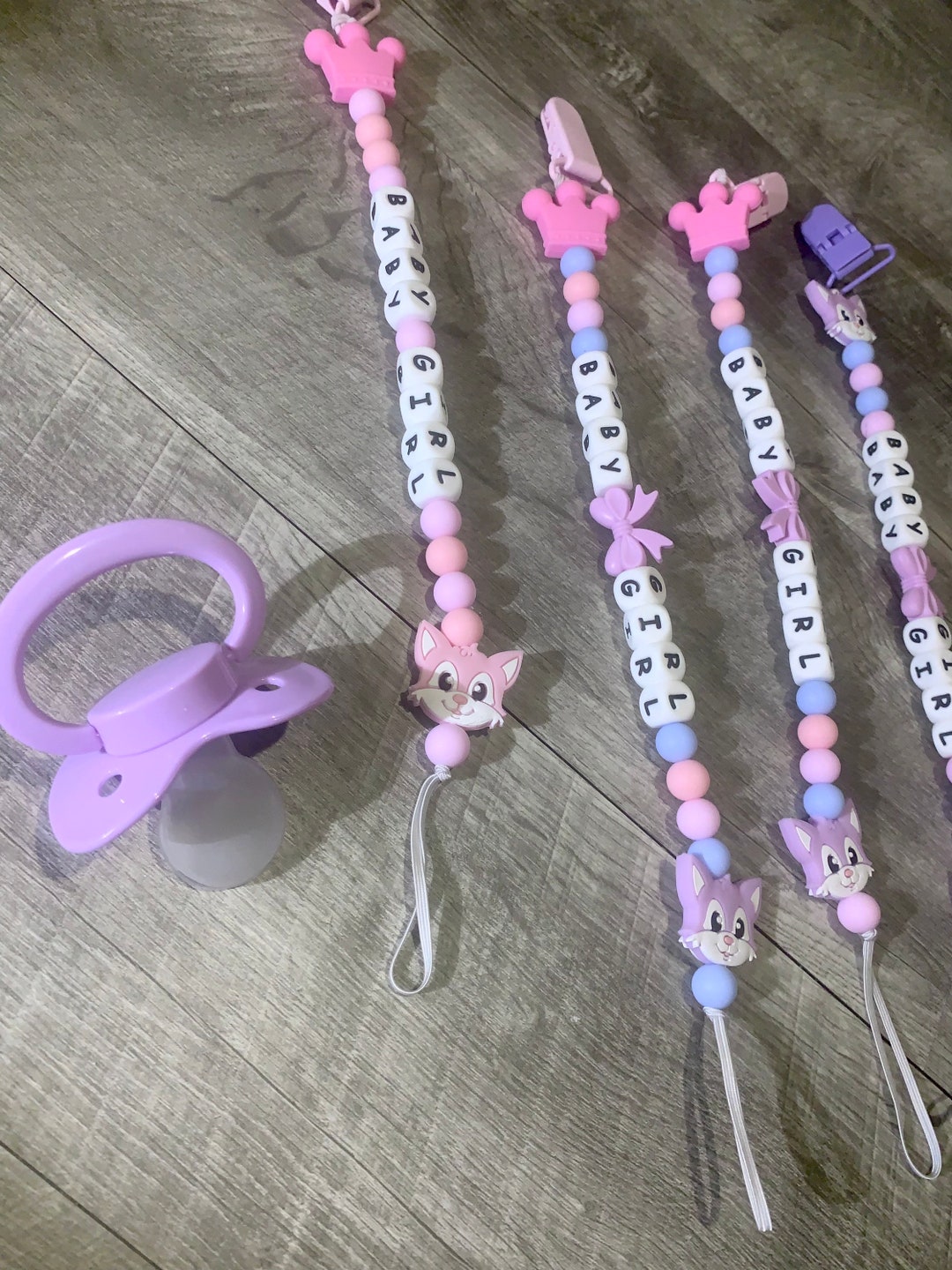 NEW Custom Deco Play Rave Baby Paci Silicone Lanyard - Etsy