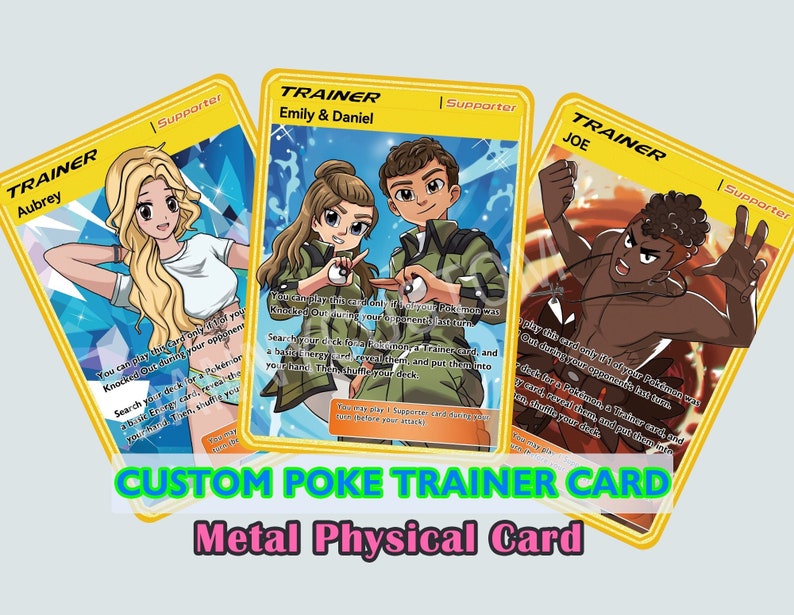 Pokemon Card, Custom Pokemon Card, Personalized Pokemon Gifts for Him ...