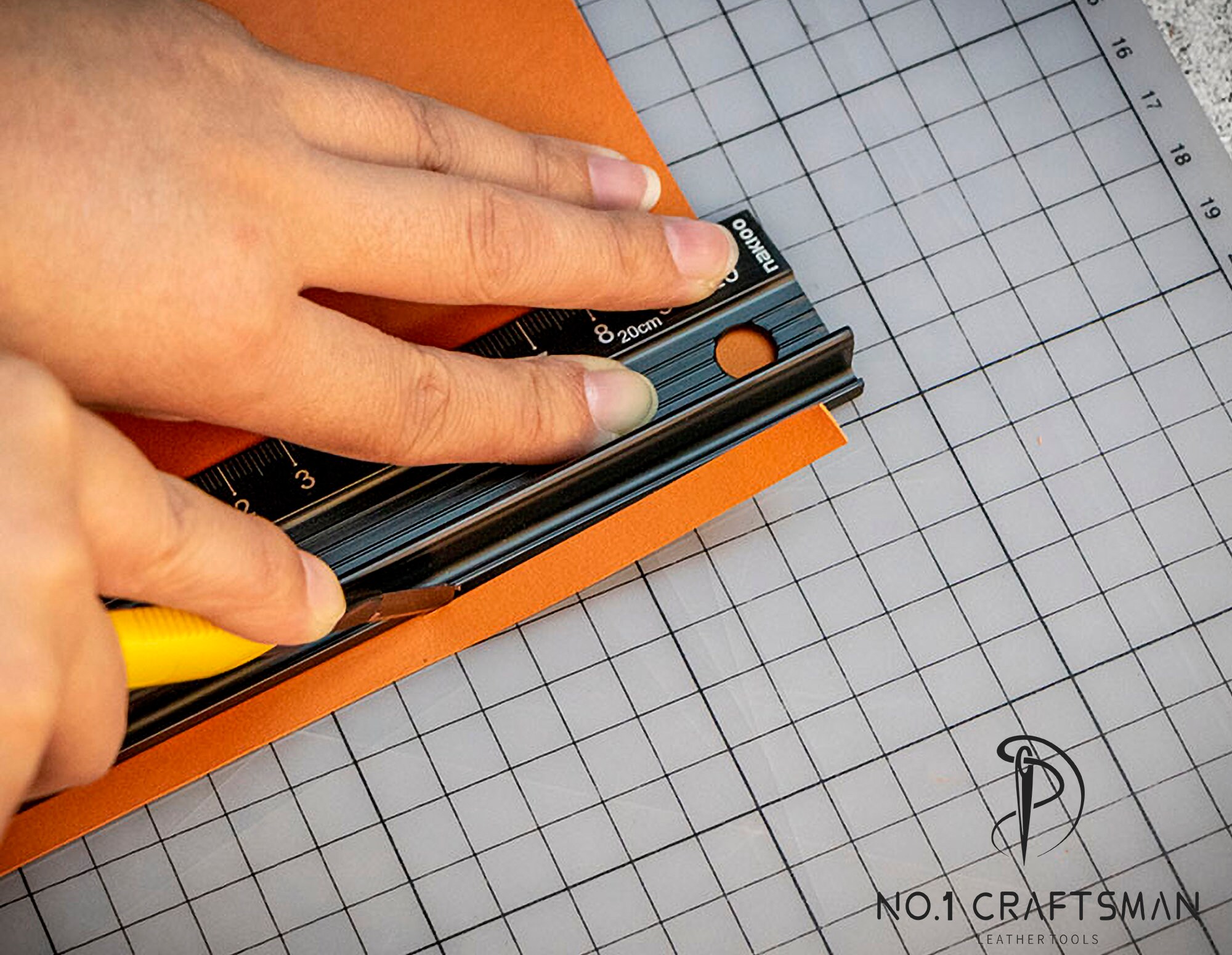 Leather Scale Ruler leather cutting ruler Black Triangular | Etsy