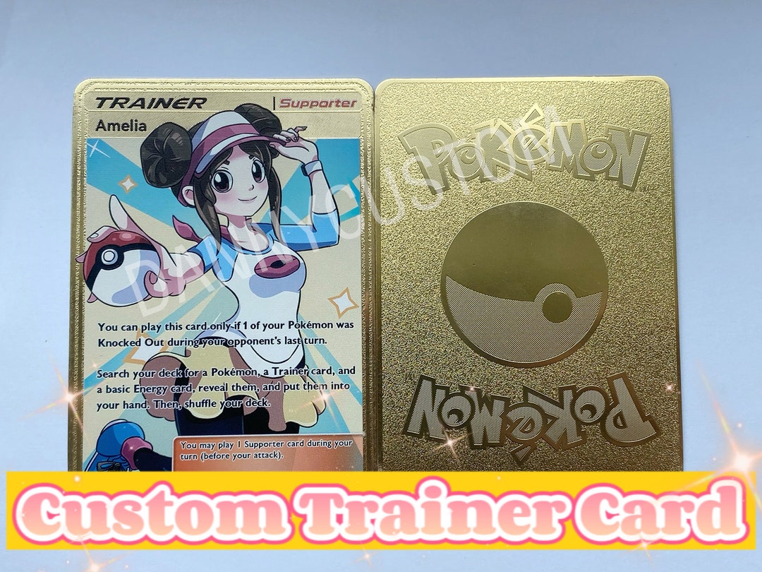Pokemon Card, Custom Pokemon Trainer Card, Personalized Pokemon Gift ...