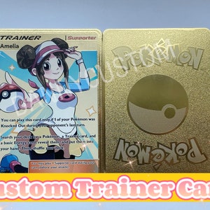 Pokemon Card, Custom Pokemon Trainer Card, Personalized Pokemon Gift ...