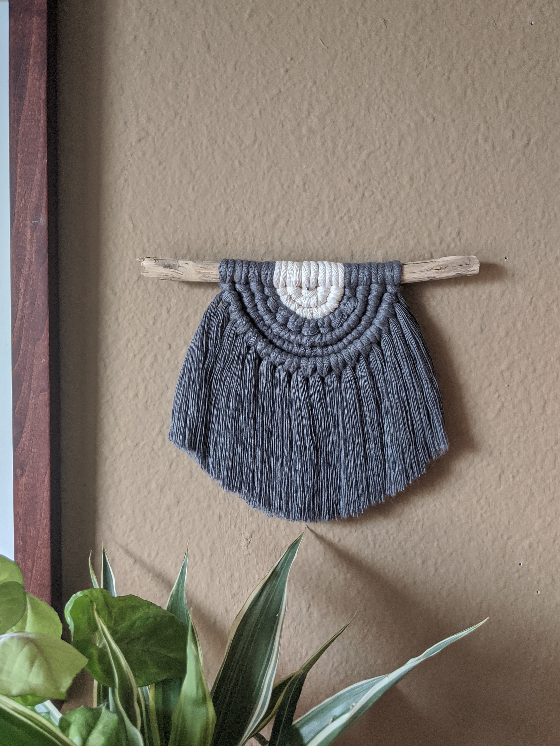 Small Macrame Wall Hanging Semi Circle Mini Wall Hanging - Etsy