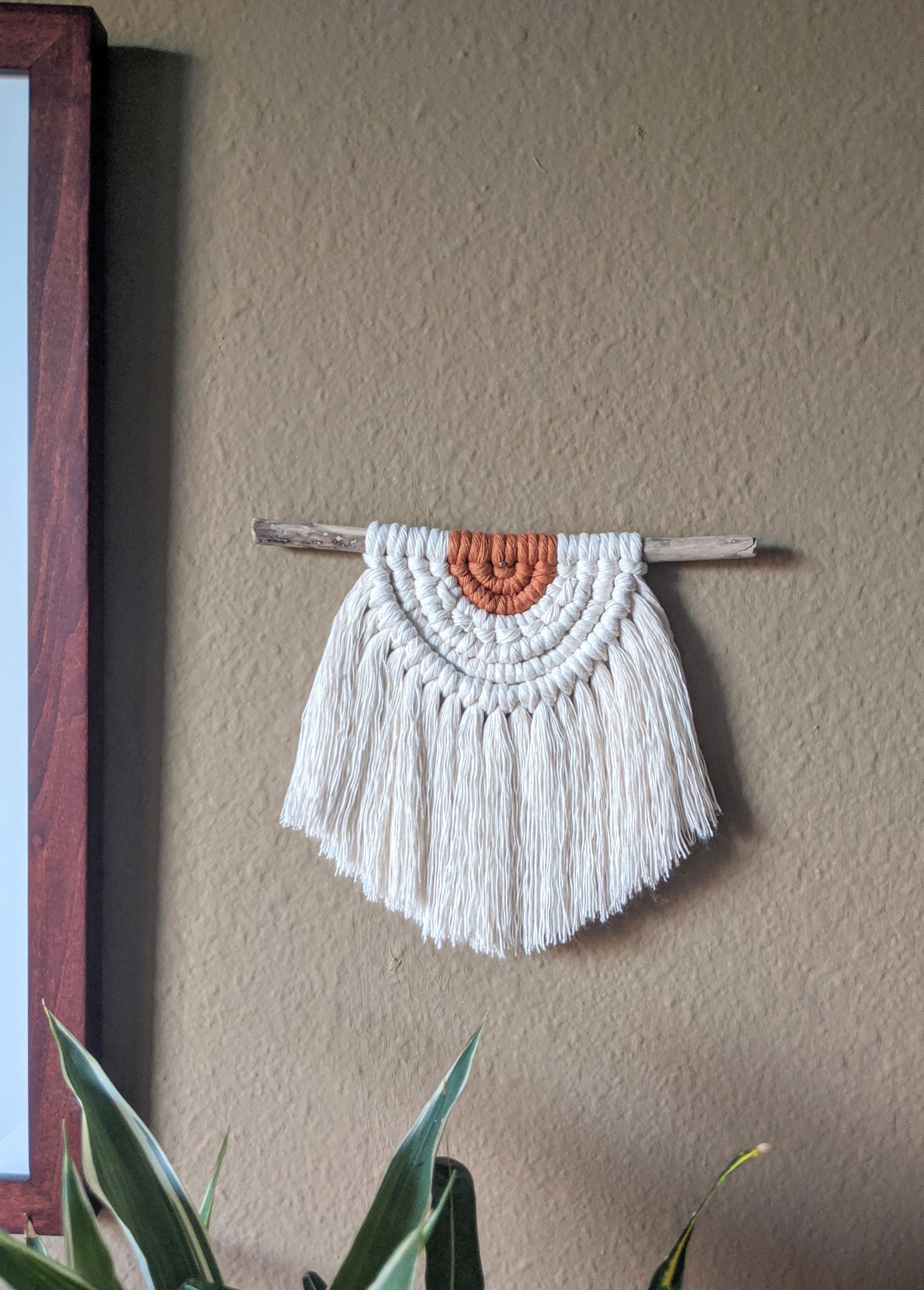 Small Macrame Wall Hanging Semi Circle Mini Wall Hanging - Etsy