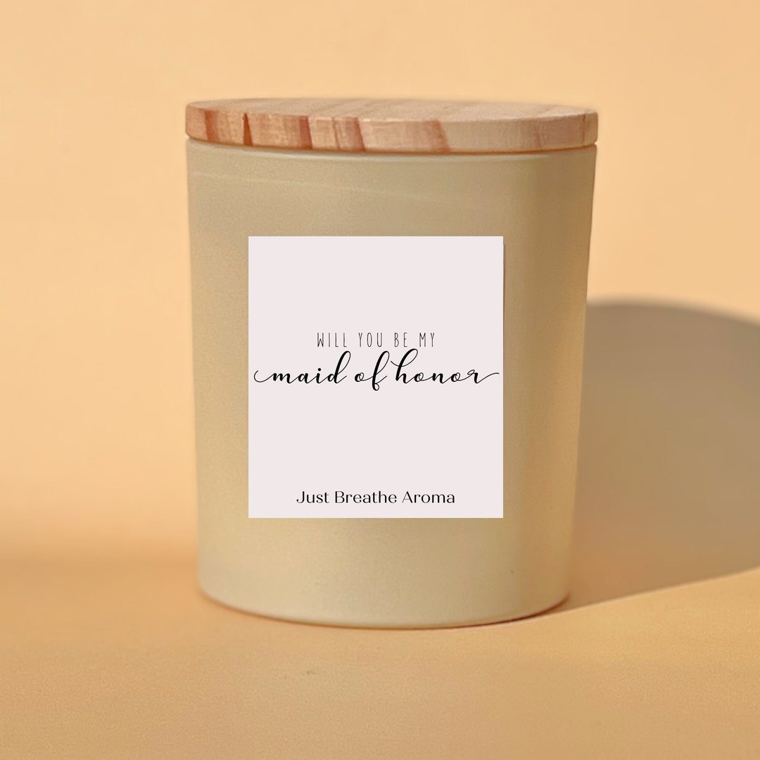 Will You Be My Maid of Honor Candle | Aromatherapy Candle | Wedding ...