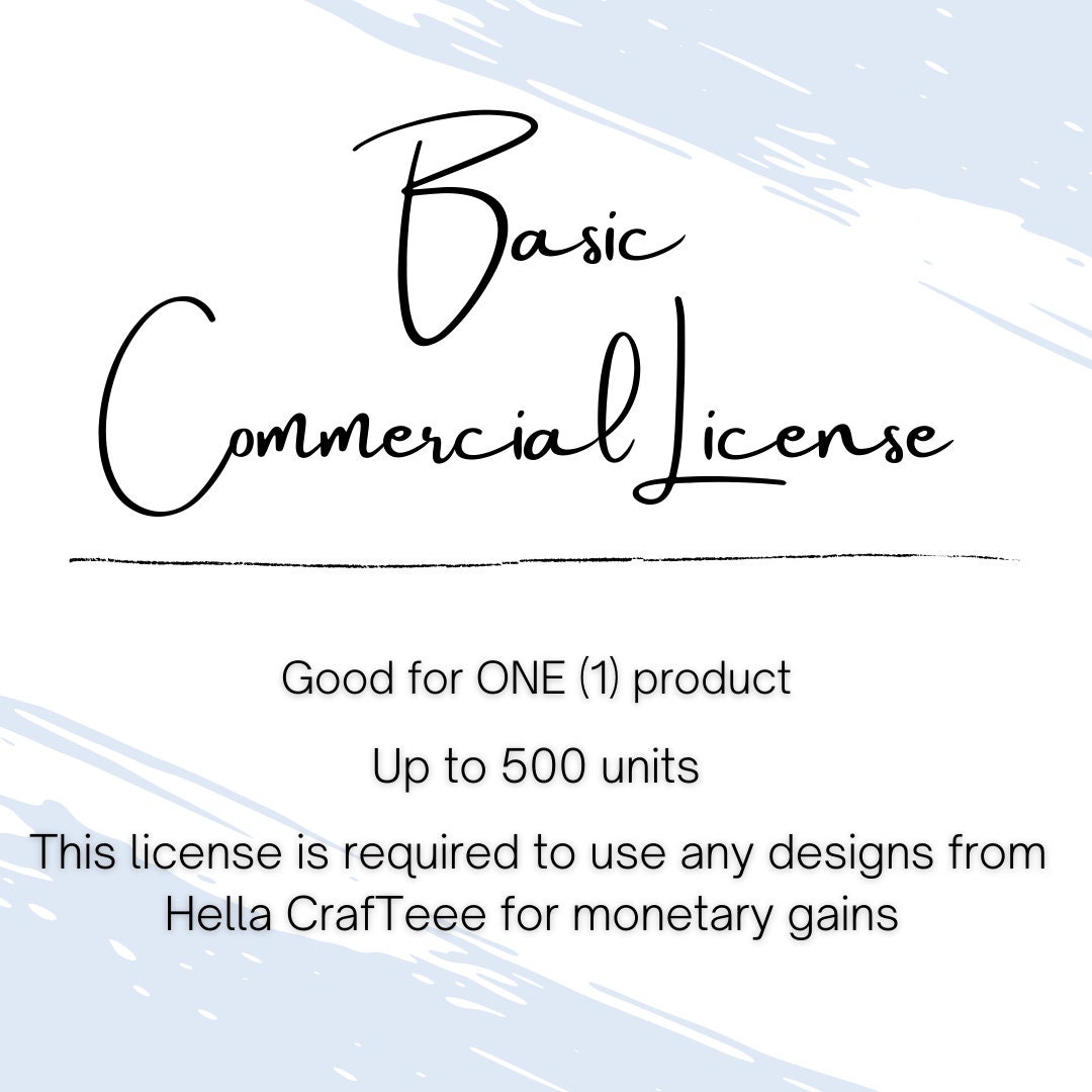 Basic Commercial License - Etsy