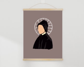 Saint Elizabeth Ann Seton Wall Art, St Mother Seton Art Print, Catholic ...