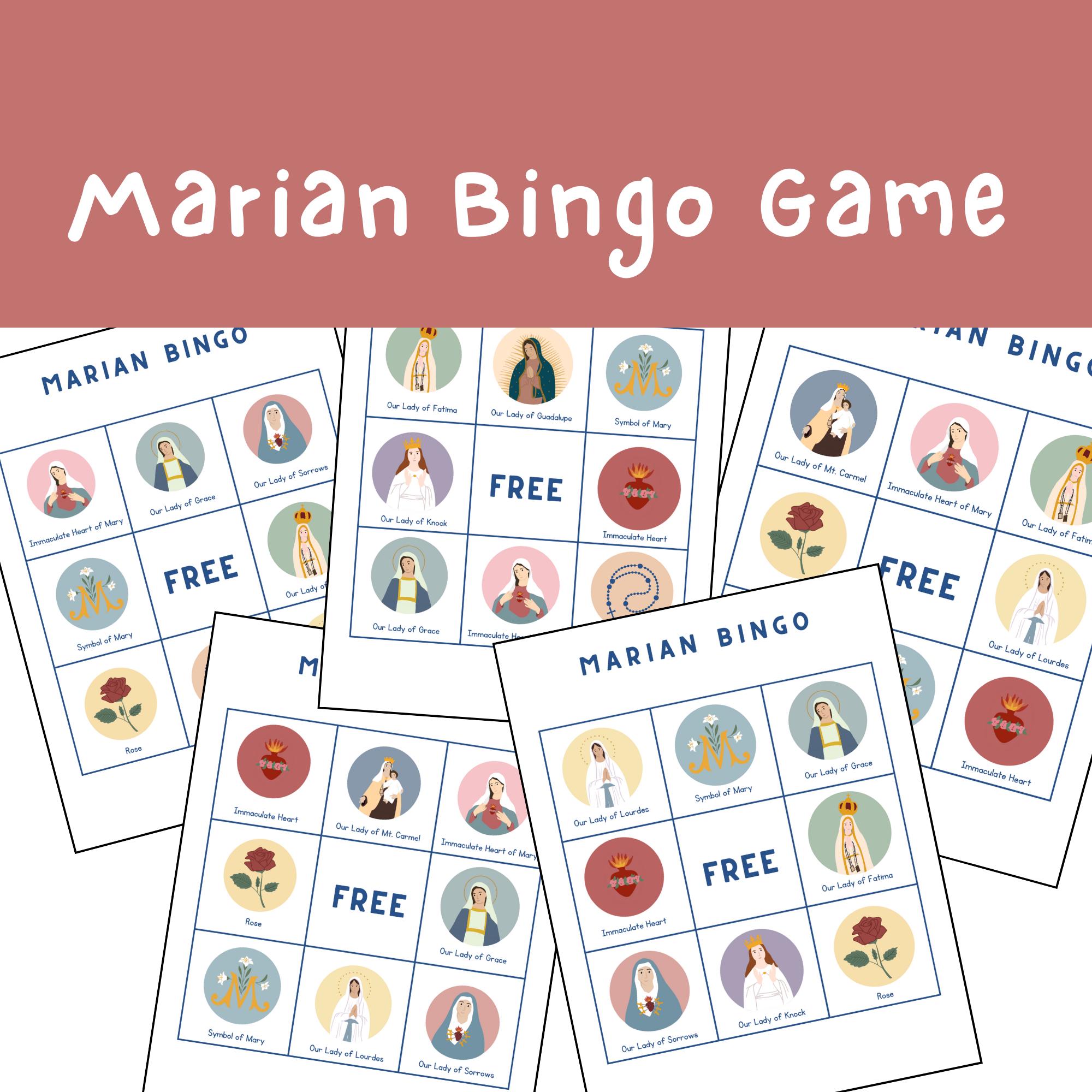 Catholic Marian Bingo Bundle - Etsy
