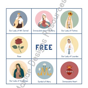 Catholic Marian Bingo Bundle - Etsy