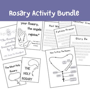 Rosary Activity Bundle - Etsy