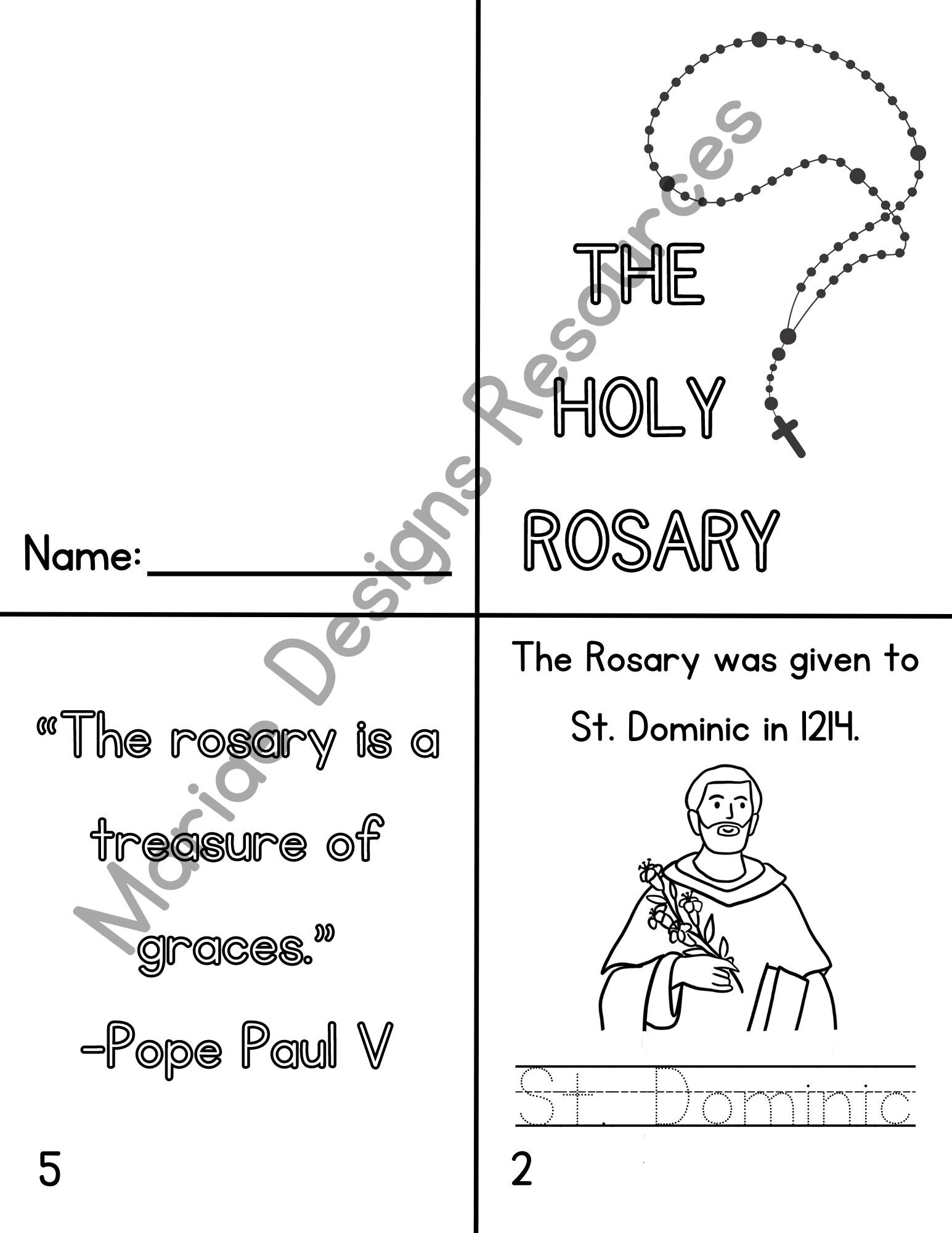 Rosary Activity Bundle - Etsy