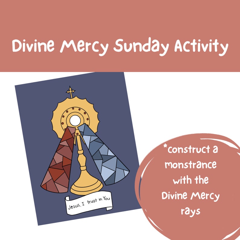 Divine Mercy Sunday: Craft/activity - Etsy