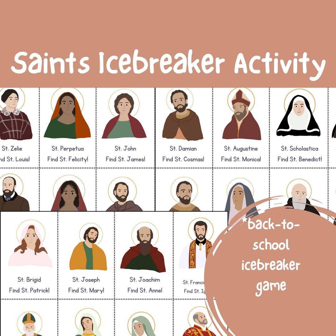 Saints Back-to-school Icebreaker Game - Etsy