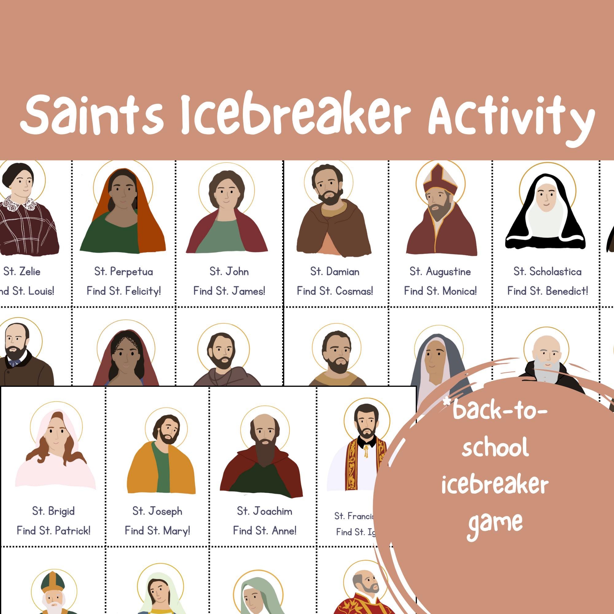 Saints Back-to-school Icebreaker Game - Etsy