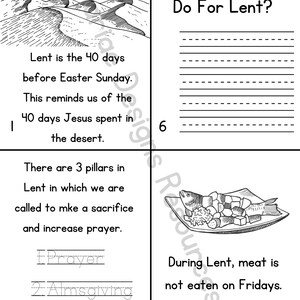 All About Lent Flipbook Activity - Etsy Canada