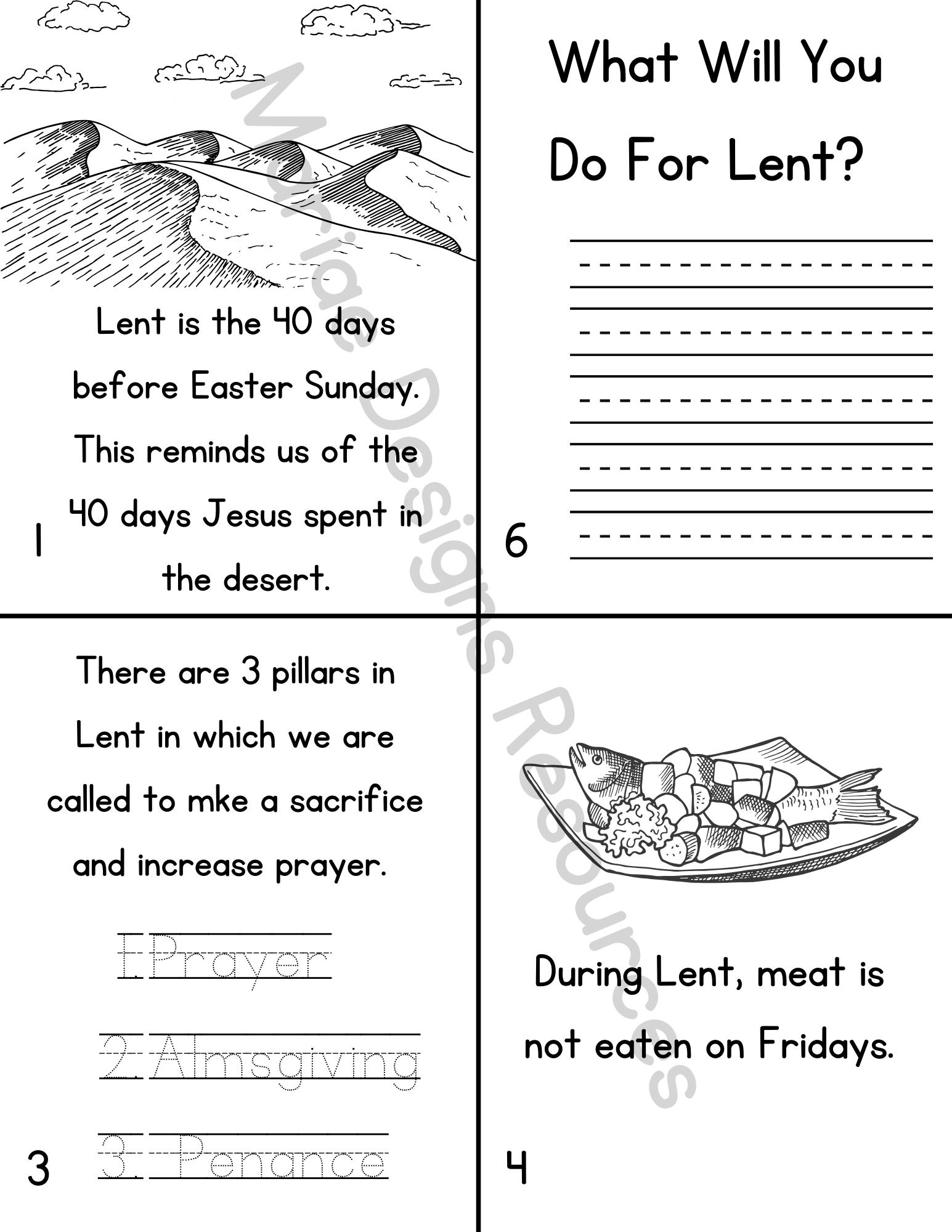 All About Lent Flipbook Activity - Etsy Canada