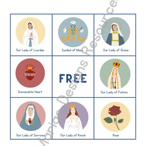 Catholic Marian Bingo Bundle - Etsy