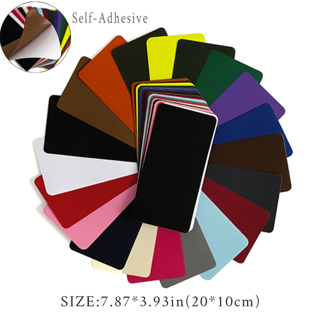 2/100pcs Self-adhesive Patches 20 Colors Rectangle Repair Patches ...