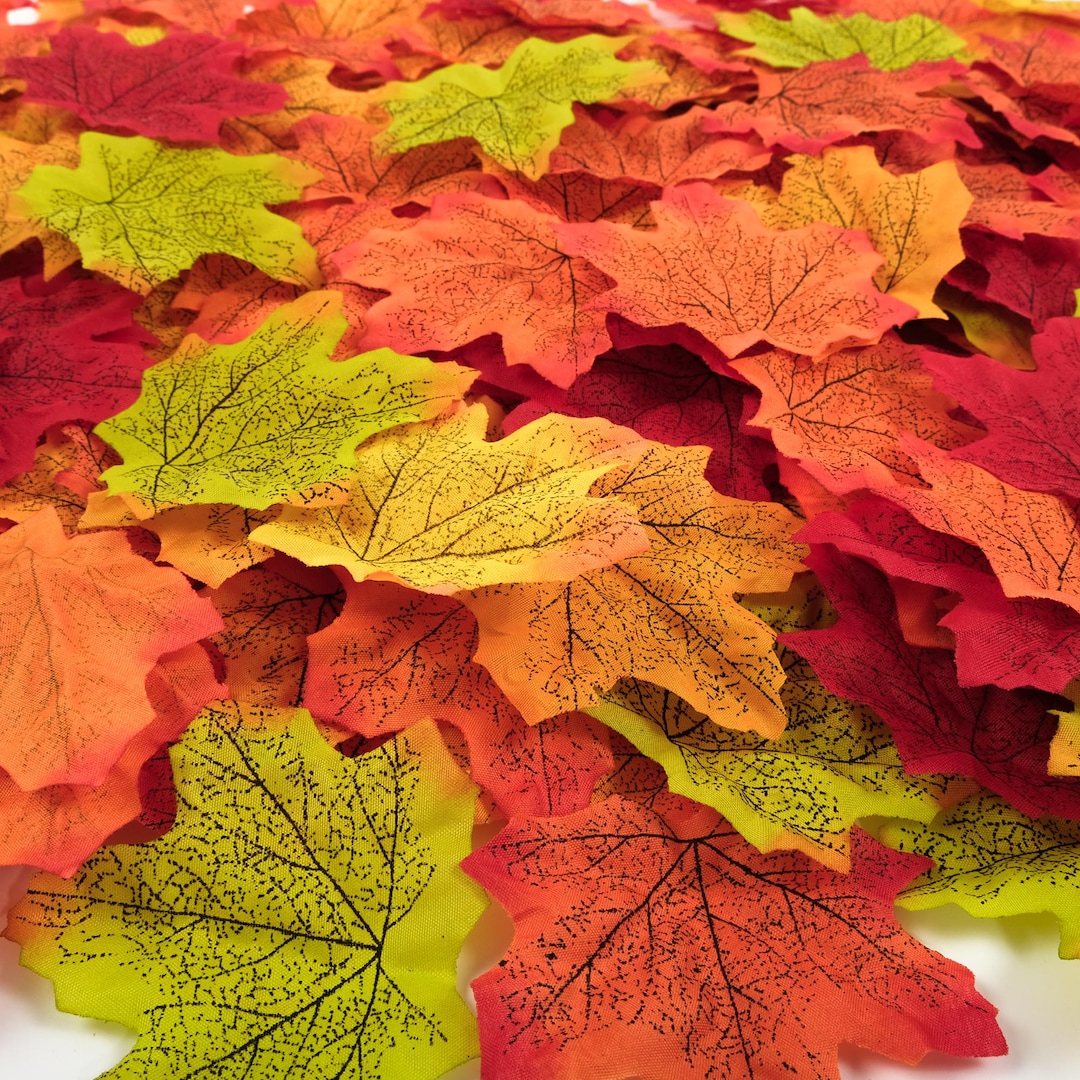 100-5000pieces Artificial Autumn Maple Leaves Fake Fall Silk Leaf Fall ...