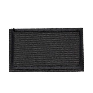 1/300pcs Black Geometric Pattern Patch Rectangular Oval Patch Iron On ...
