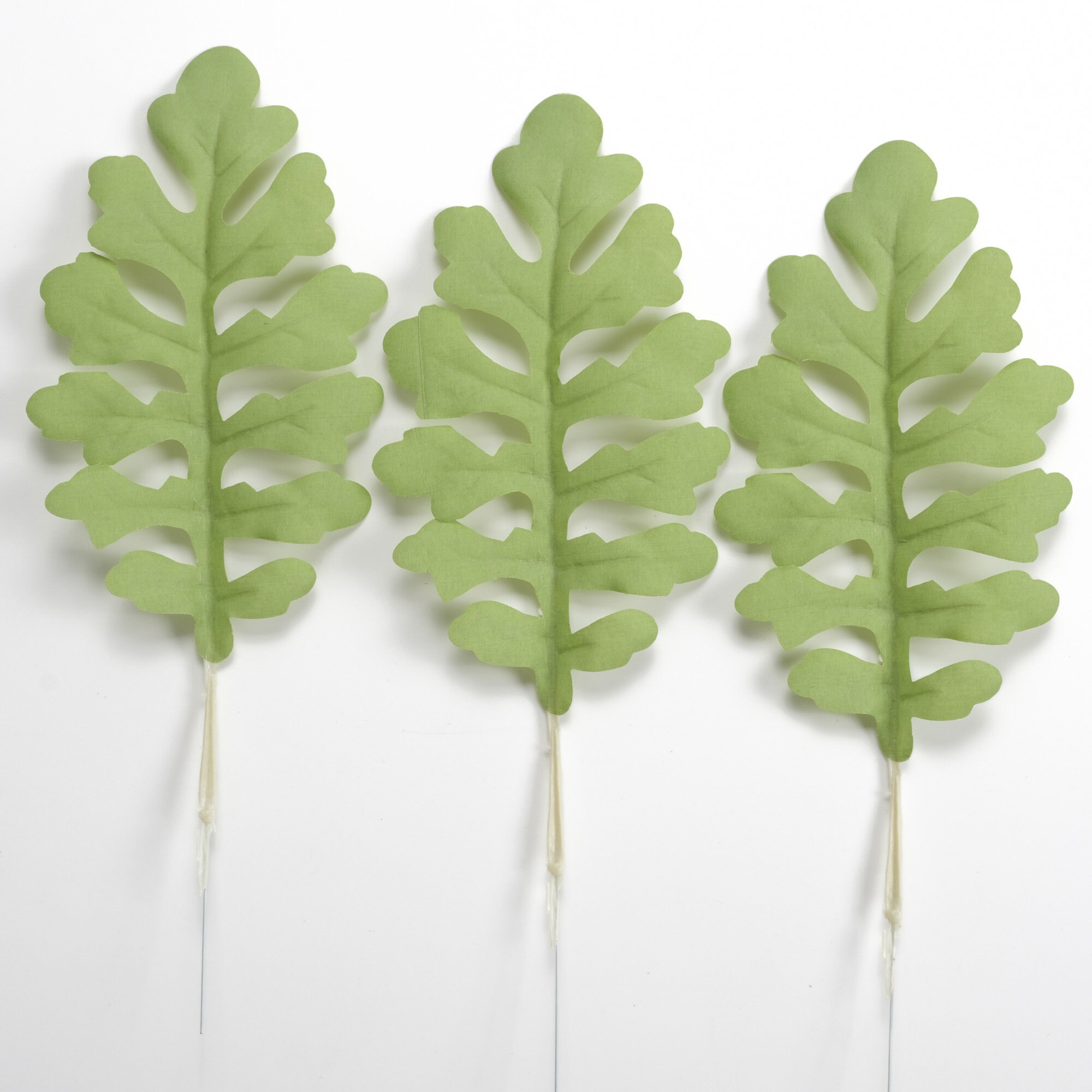 2/200P Fake Olive Green Oak Leaf Pick | Artificial Fall Greenery ...